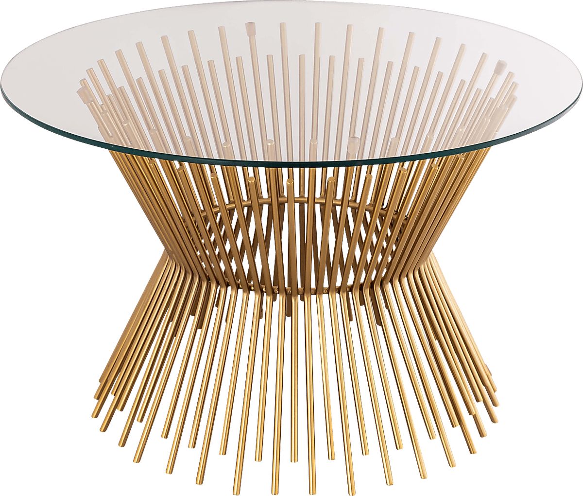 Anellan Gold Colors,Metal Cocktail Table | Rooms to Go