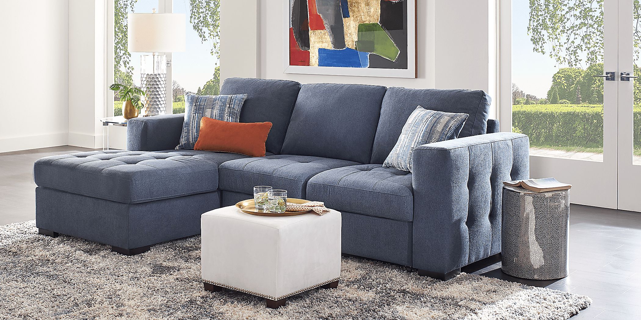 Rooms to go angelino heights sleeper sectional store