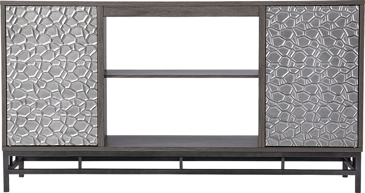 Angevine Gunmetal Gray 60" Console | Rooms to Go