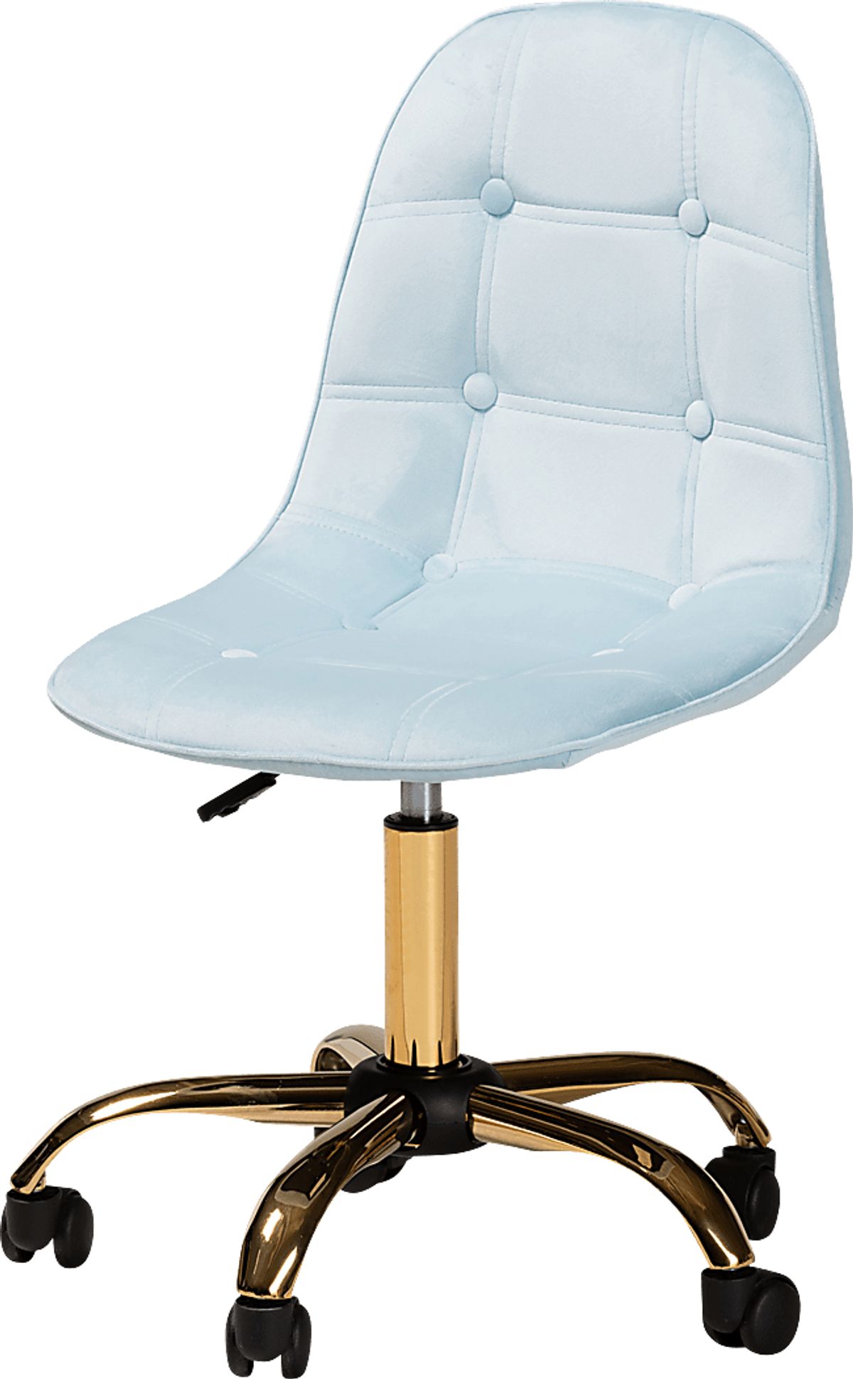 Anhinga Blue Polyester Fabric Desk Chair | Rooms to Go