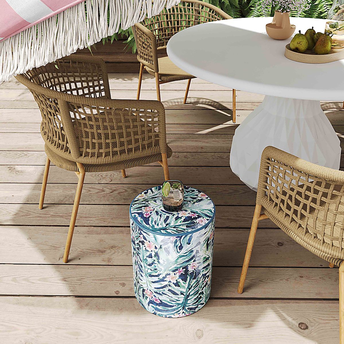 Annalinde Green Stool | Rooms to Go
