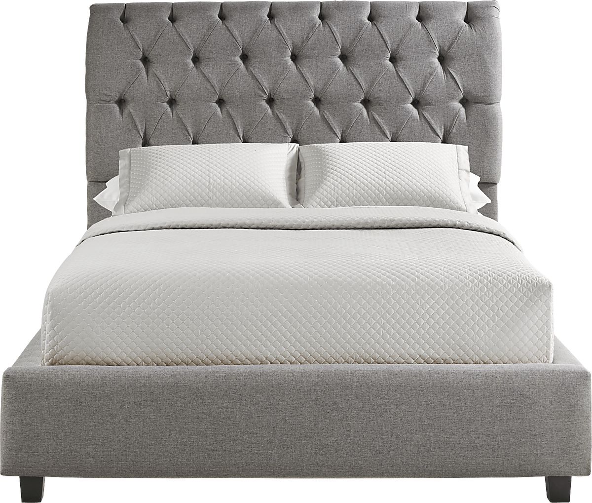 Annison Hills Gray Polyester Fabric 3 Pc Queen Bed | Rooms to Go