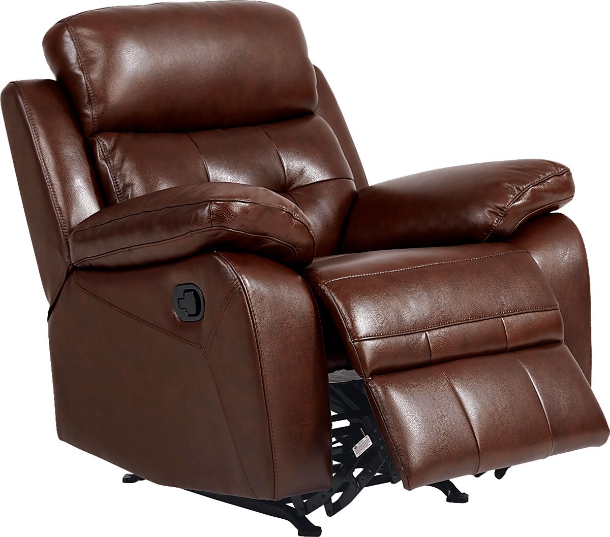 Antonin Brown Leather Rocker Recliner | Rooms to Go