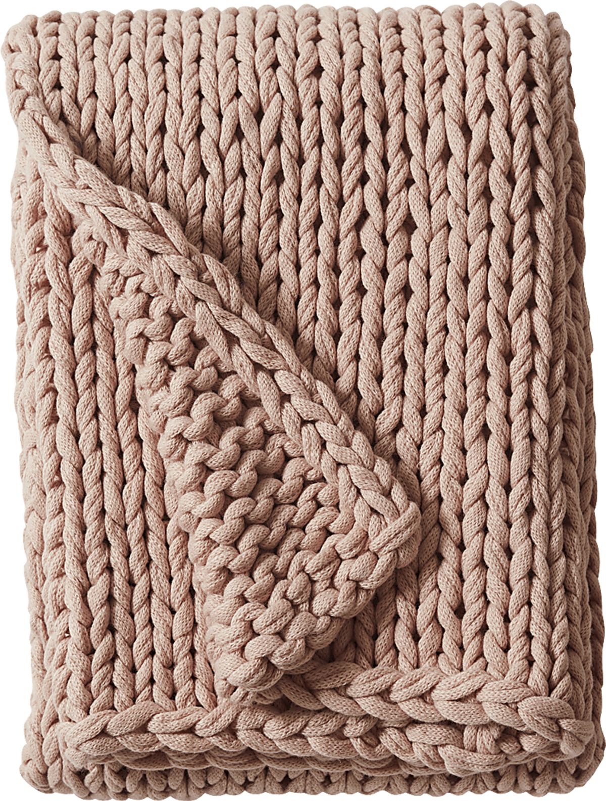 Apenzell Blush Beige Acrylic Fabric Throw Blanket | Rooms to Go