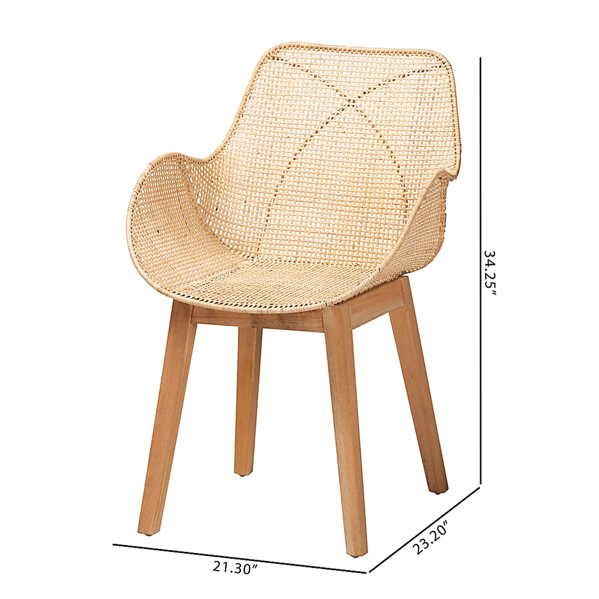 Aquidneck Natural Beige,White Arm Chair, Set Of 2 | Rooms to Go