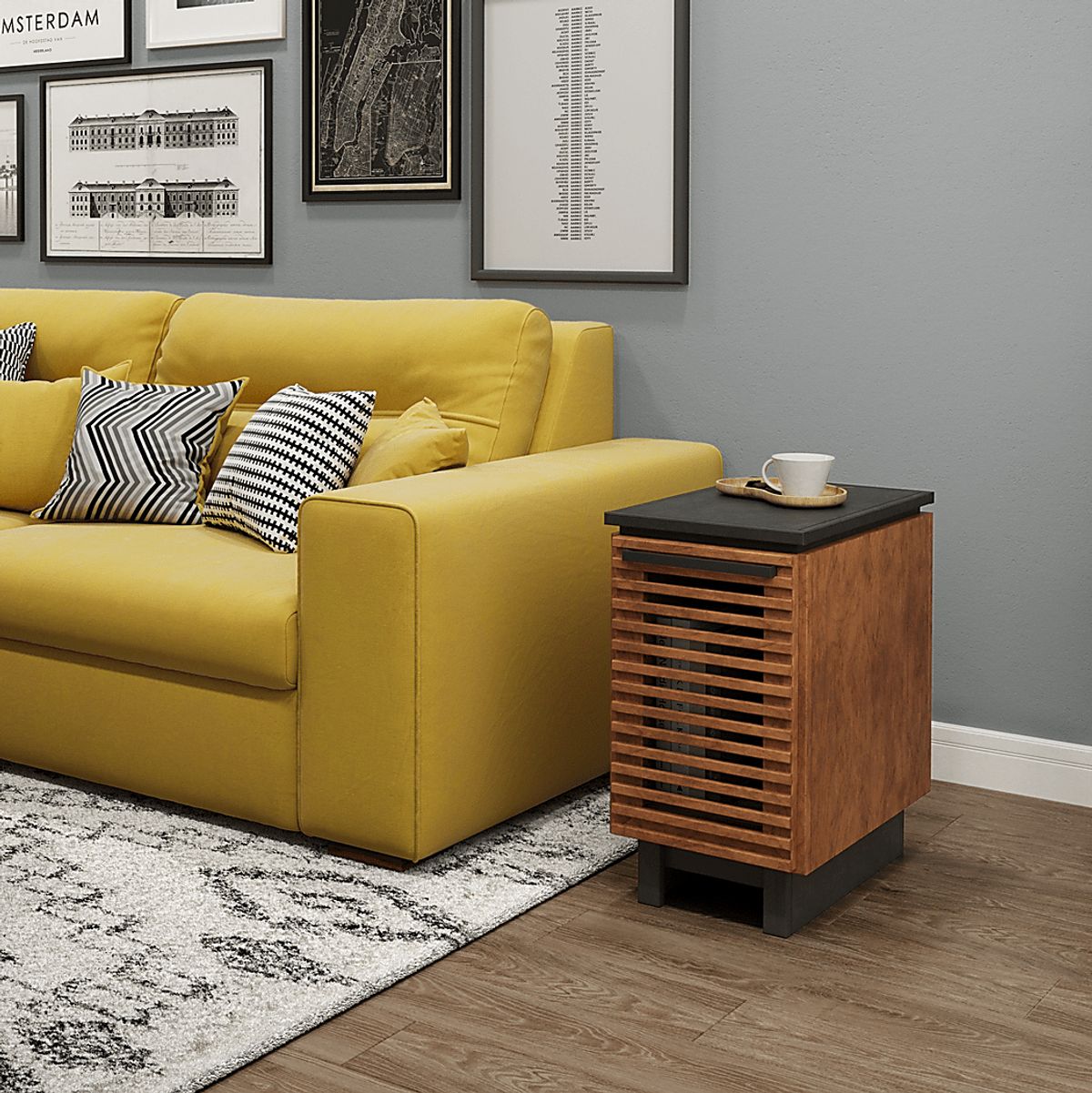 Aquil Black Black,Colors End Table | Rooms to Go