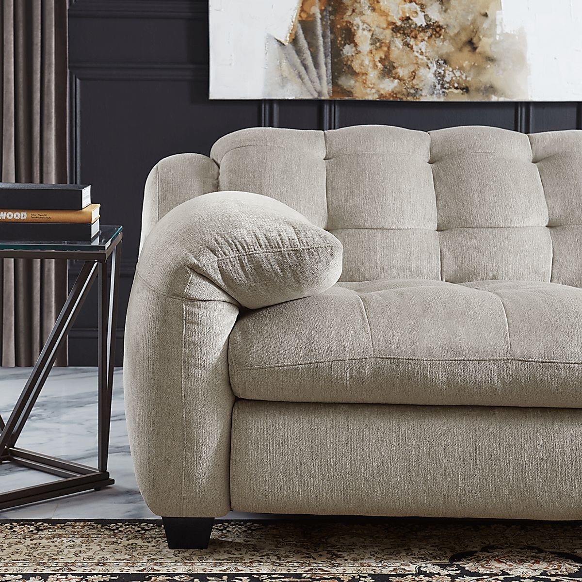 Ardelia Lane 6 Pc Light Gray Chenille Fabric Dual Power Reclining ...