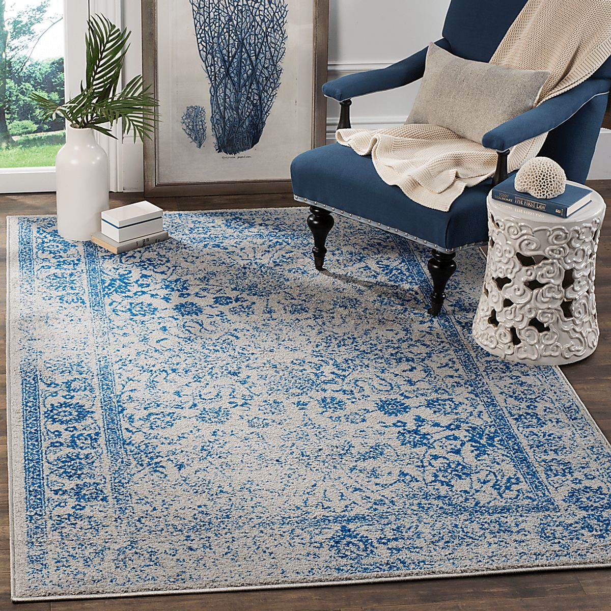 Ardyne Blue Rug | Rooms to Go