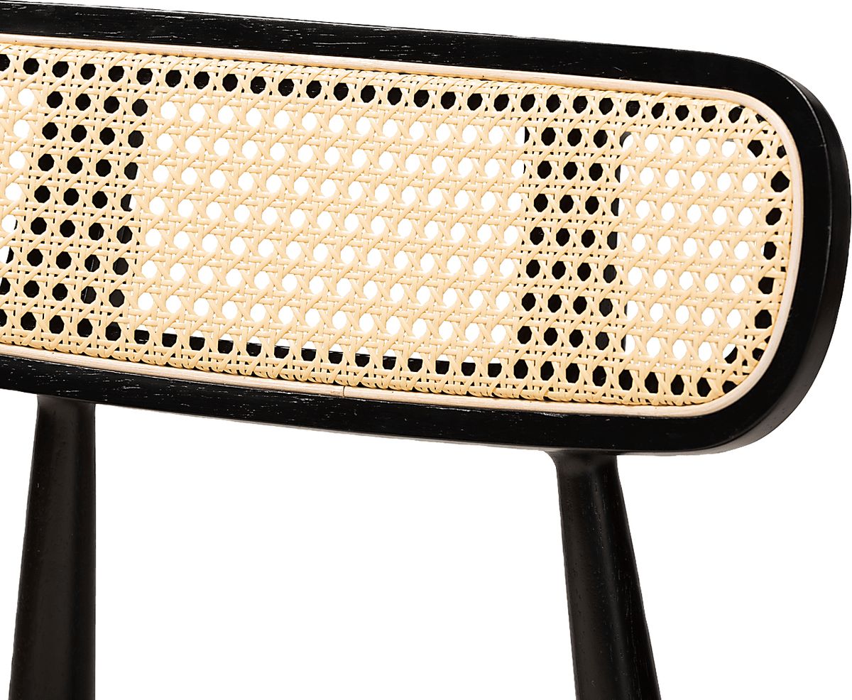 Argilla Black Polyester Fabric Dining Chair, Set Of 2 | Rooms to Go