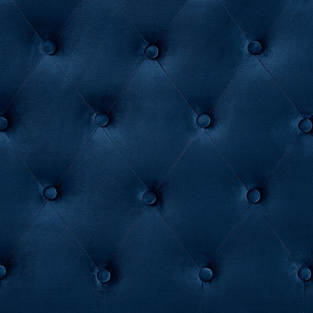 Aristocrate Navy Blue Velvet Plush Full Headboard | Rooms to Go
