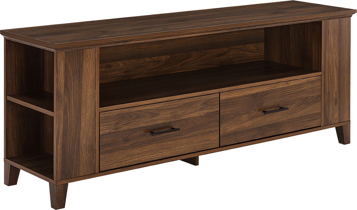 Arkell Walnut Dark Wood Console | Rooms to Go