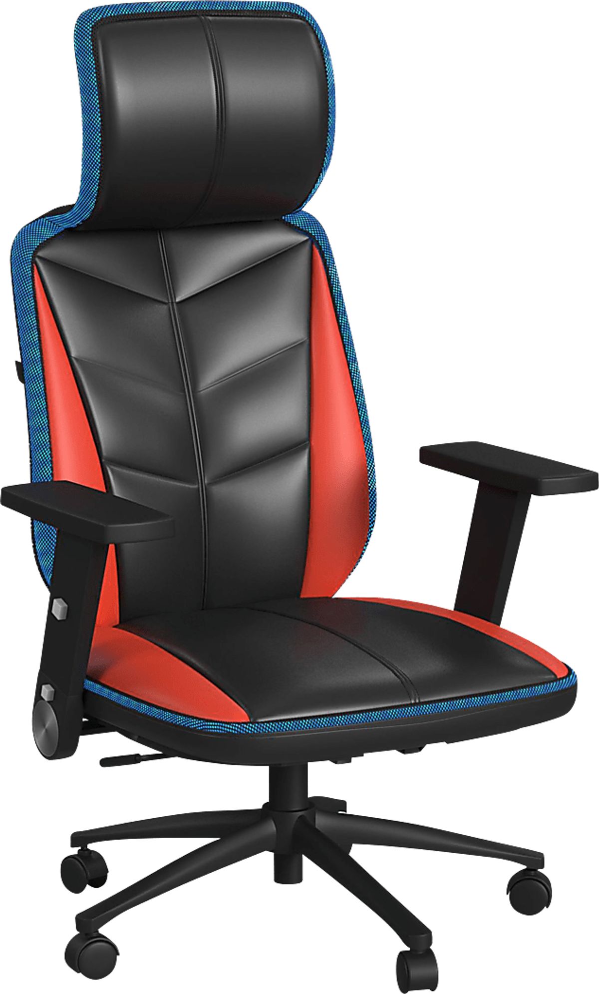 Arkina Black Faux Leather Fabric Swivel Desk Chair | Rooms to Go