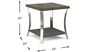 Arland Brown Dark Wood End Table - Rooms To Go