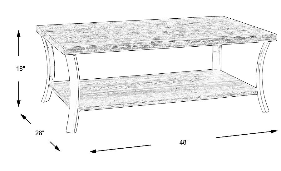 Arland Brown Rectangular Cocktail Table - Rooms To Go