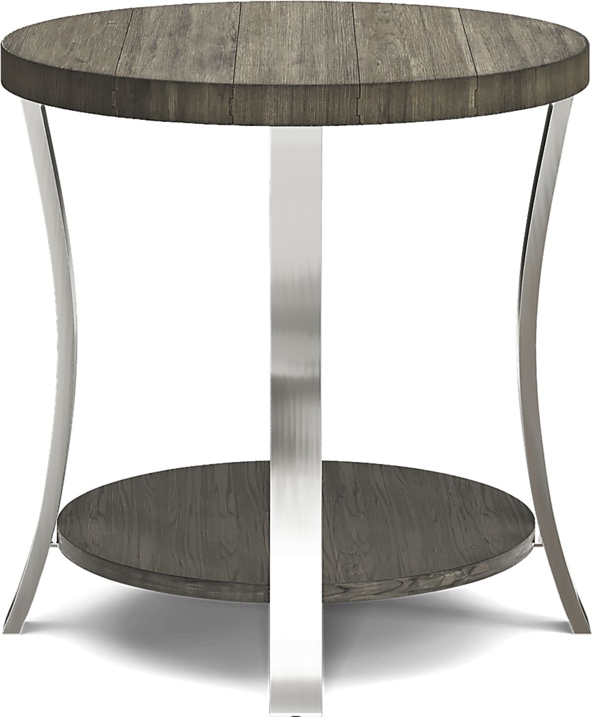Arland Brown Dark Wood Round End Table | Rooms to Go