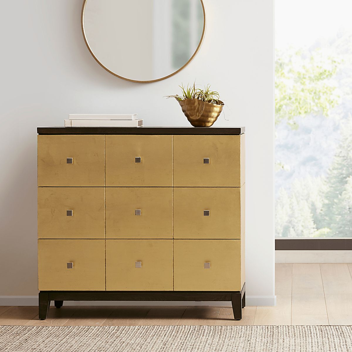 Arlingwood Gold Colors,Metal Accent Cabinet | Rooms to Go