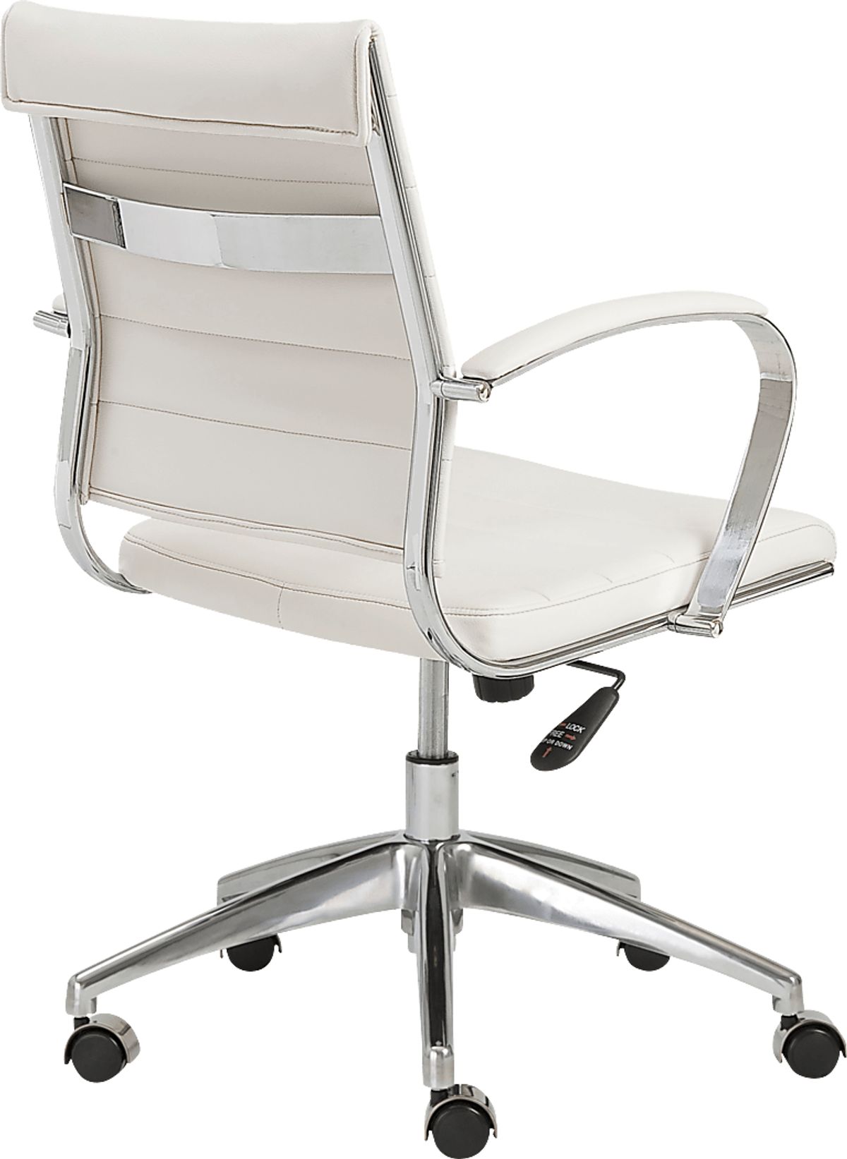 Armentor White Cotton,Polyester,Polyurethane Fabric Desk Chair | Rooms ...