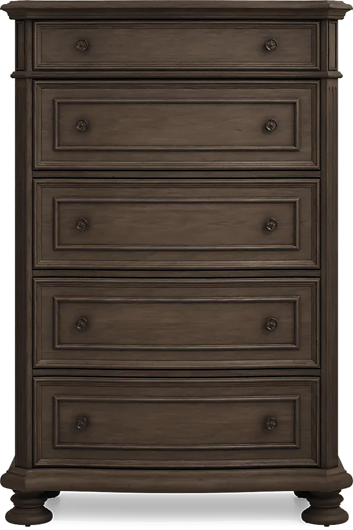 Armitage Dark Brown Wood Chest | Rooms to Go