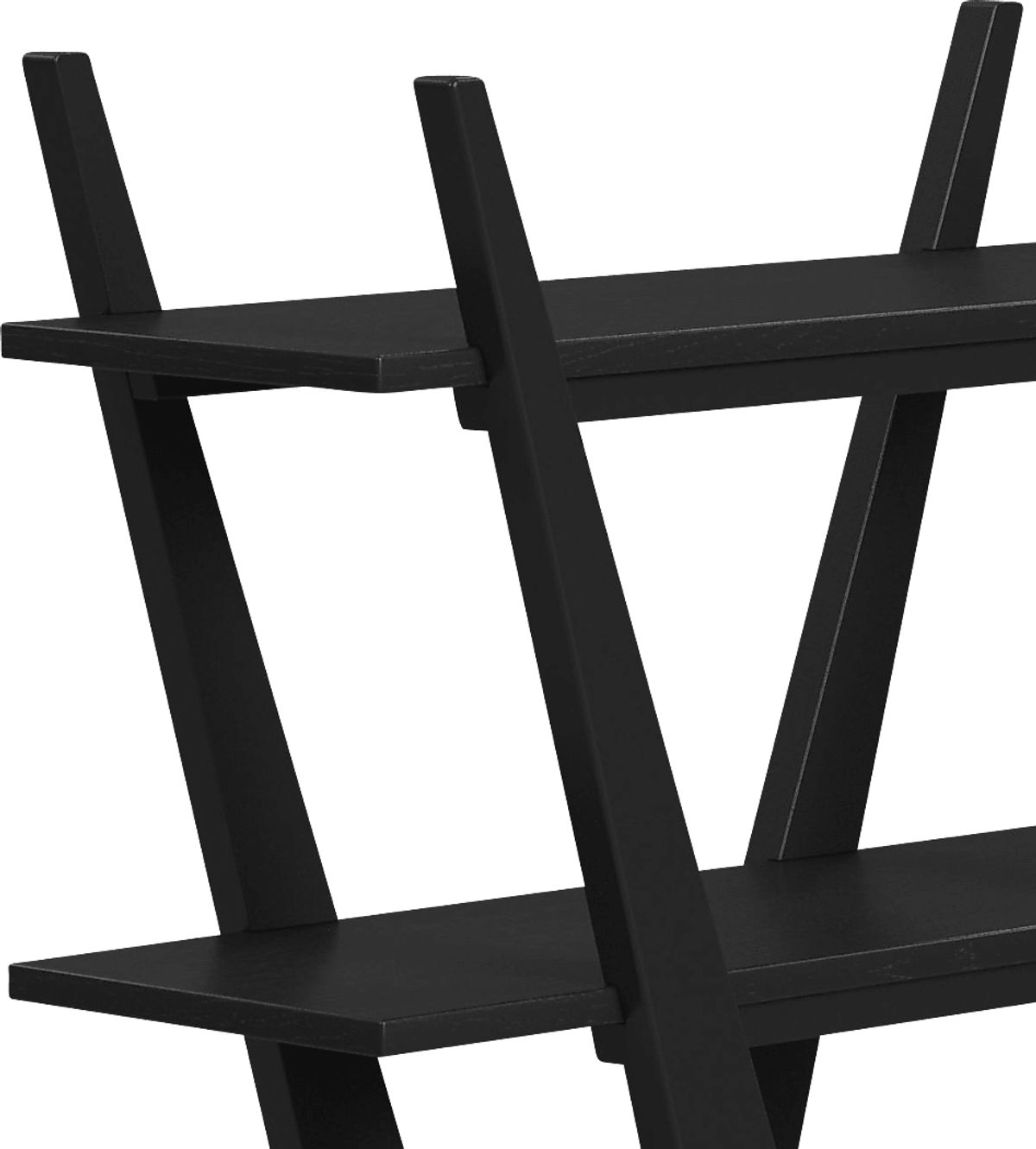 Arronda Black Bookcase | Rooms to Go