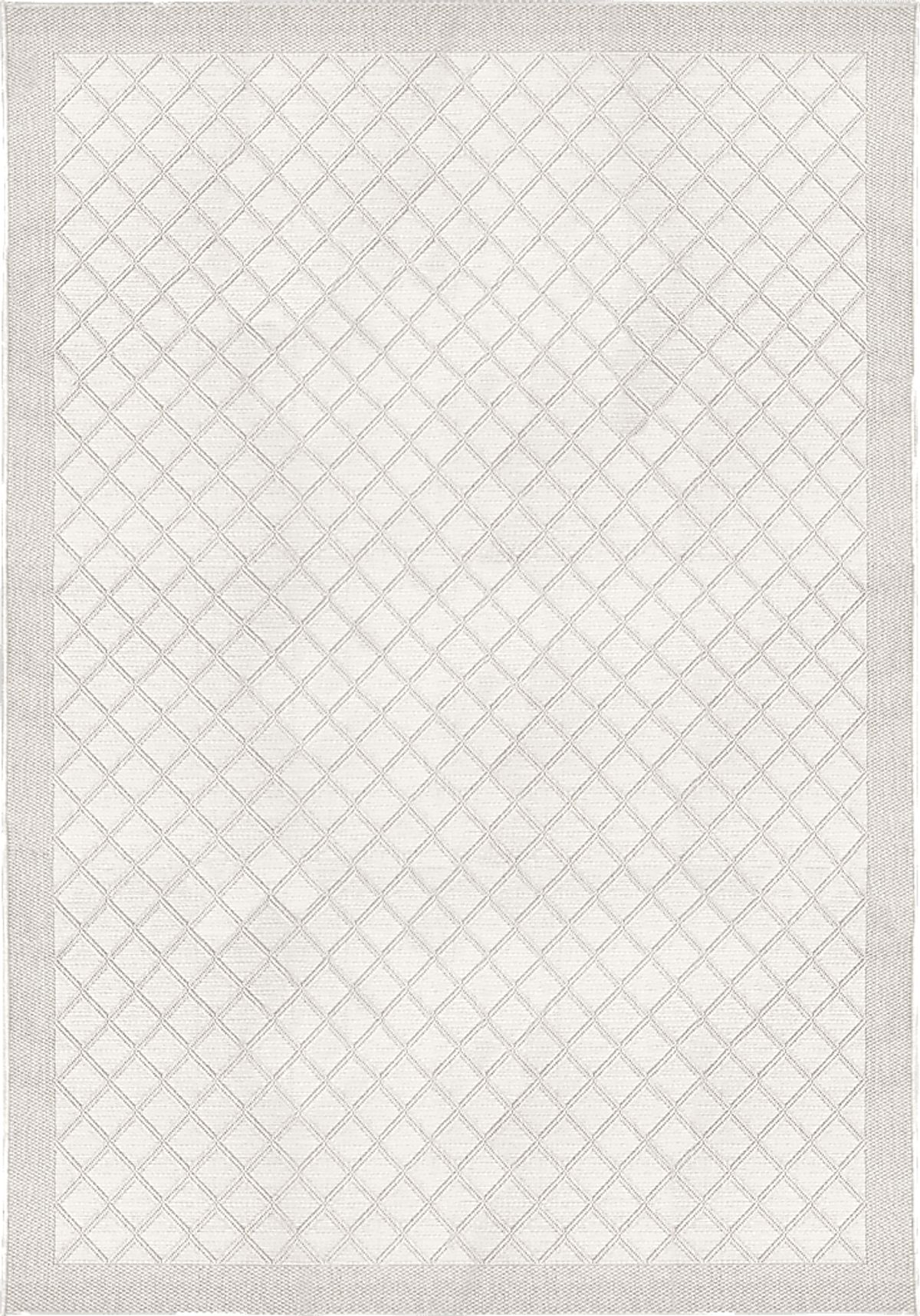 Arsene Off-White Beige,White Outdoor Rug | Rooms to Go