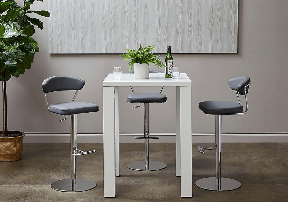 Artigale Gray Leatherette Adjustable Stool | Rooms to Go