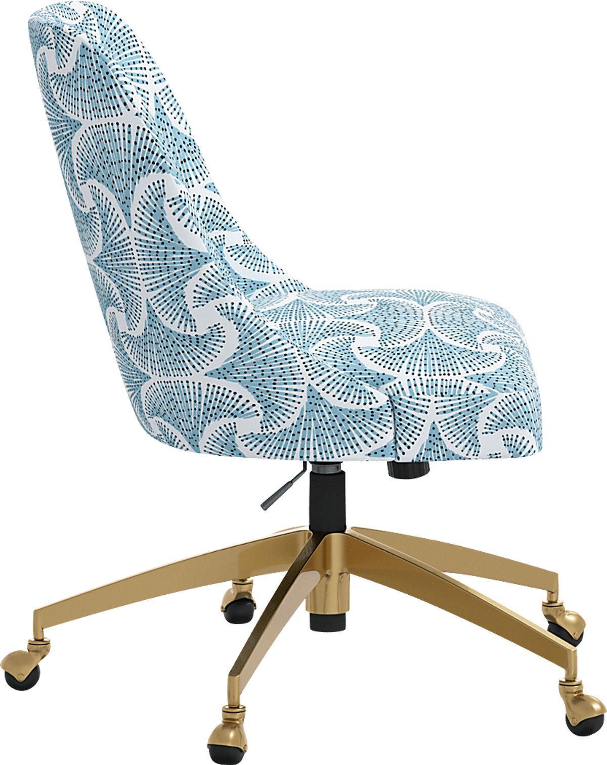 Artlane Light Blue Cotton Fabric Desk Chair | Rooms to Go