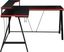 Arya Black/Red L-shaped Gaming Desk - Rooms To Go