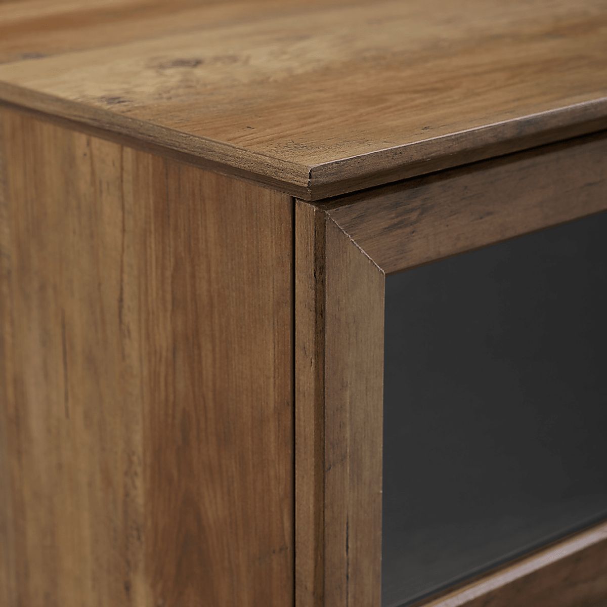 Ascot Circle Brown Dark Wood 58" Console | Rooms to Go