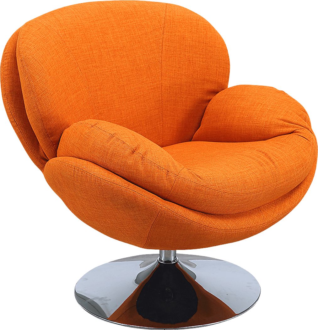 Ashbrook Orange Accent Swivel Chair - Rooms To Go