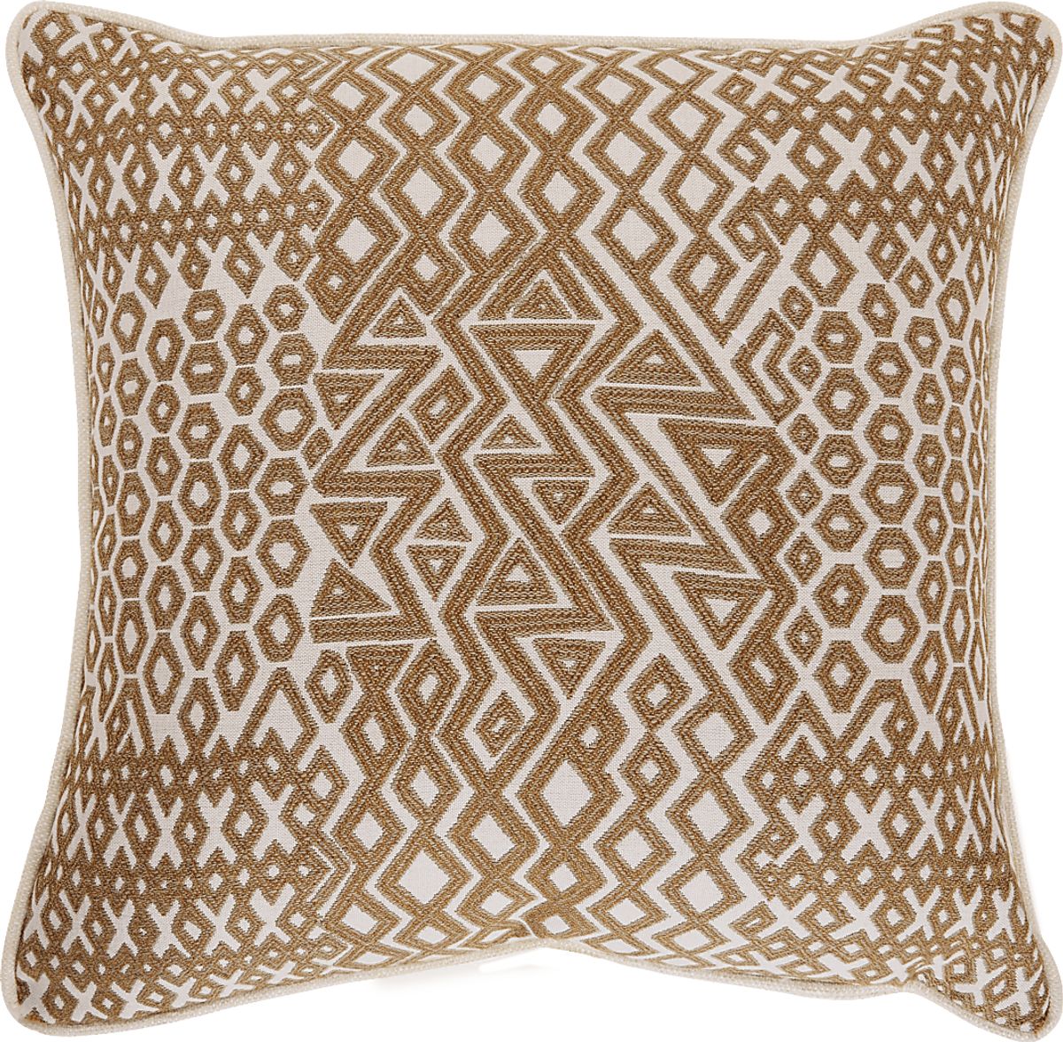 Assembly Cumin Caramel Brown Outdoor Pillow | Rooms to Go