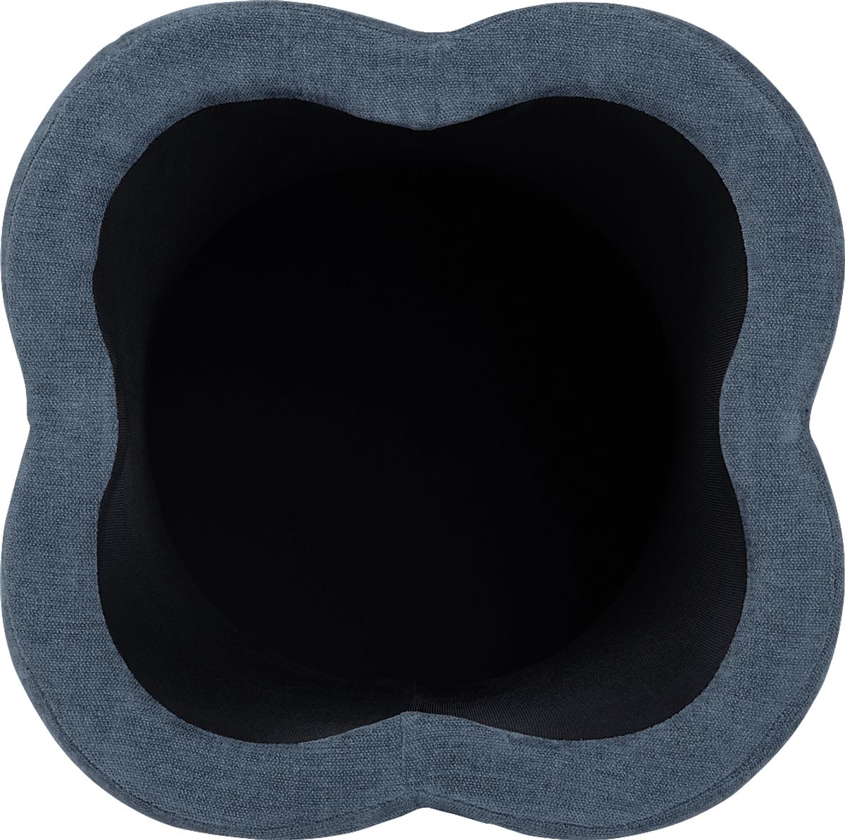 Atadero Navy Blue Chenille Fabric Storage Ottoman | Rooms to Go