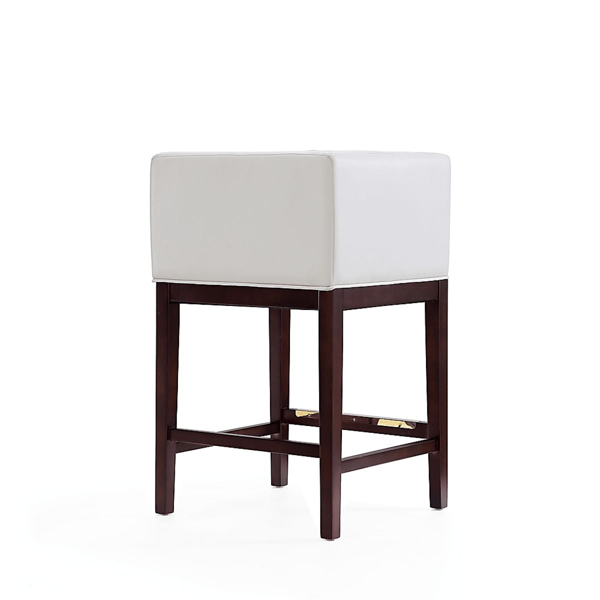Atterbrock Ivory Beige Faux Leather Fabric Counter Height Stool | Rooms ...