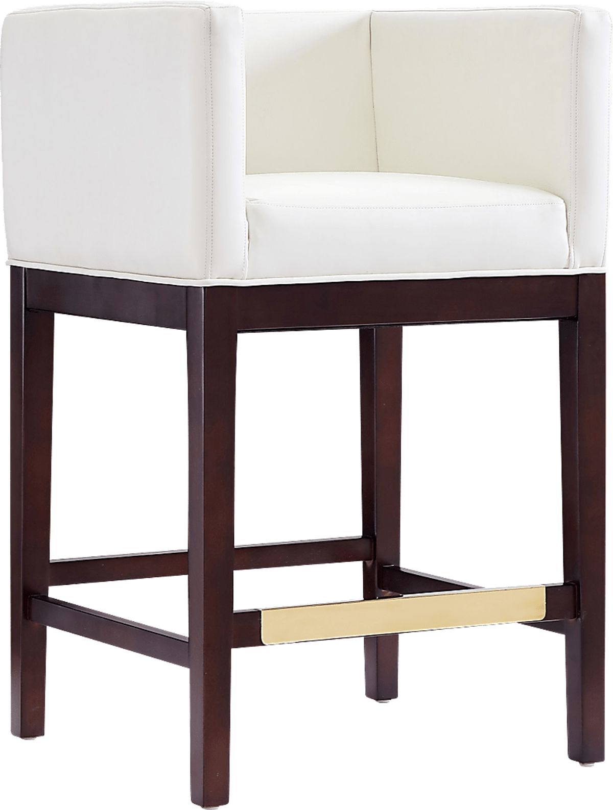 Atterbrock Ivory Beige Faux Leather Fabric Counter Height Stool | Rooms ...