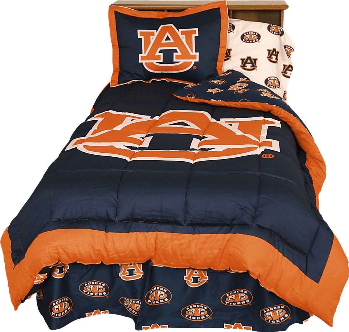 Ncaa Auburn Univ. Orange Full Bed Set | Rooms to Go