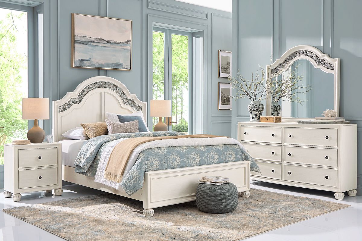 Augustine White Colors,White 3 Pc King Bed | Rooms to Go