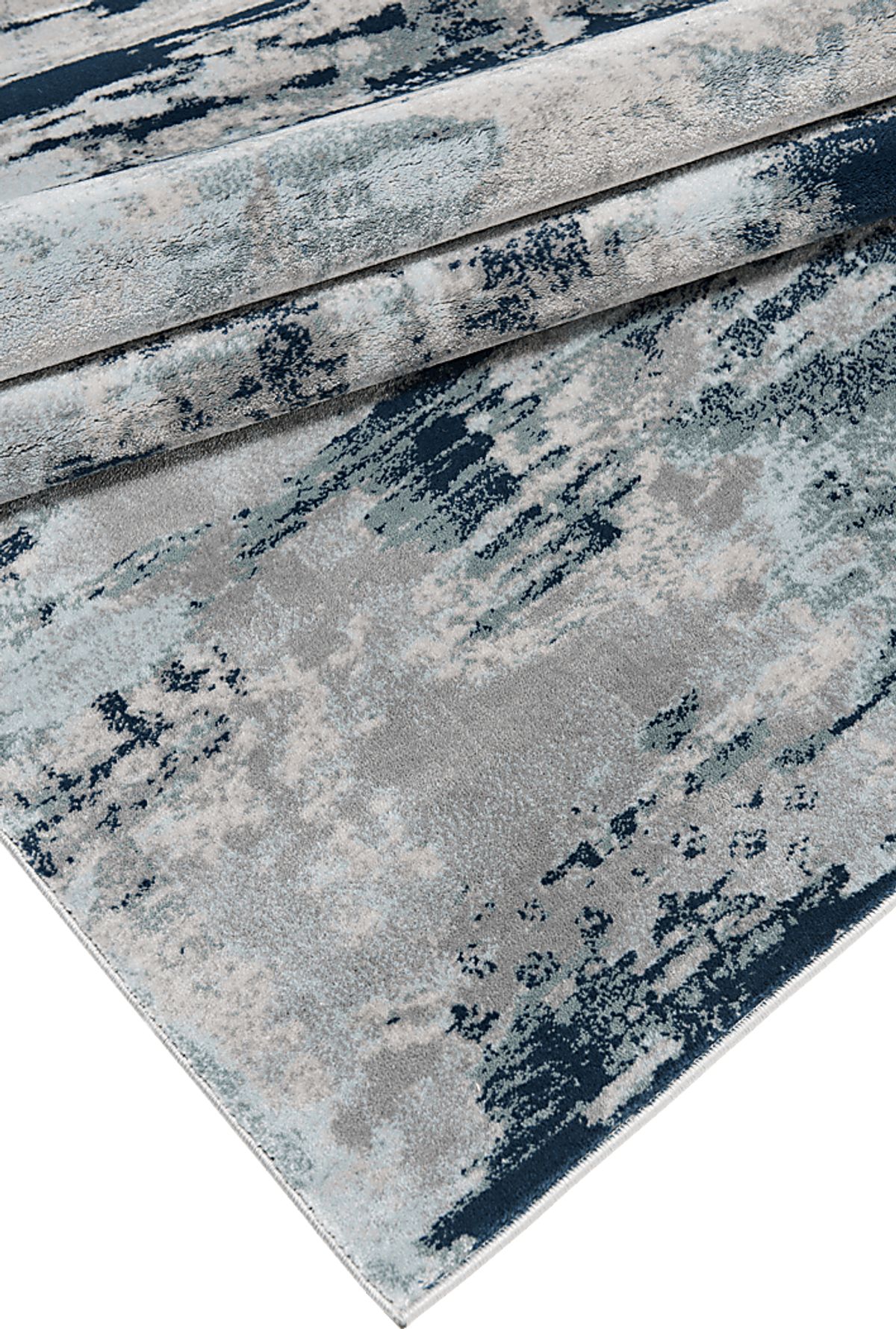 Aundra Gray Polypropylene Fabric Rug | Rooms to Go