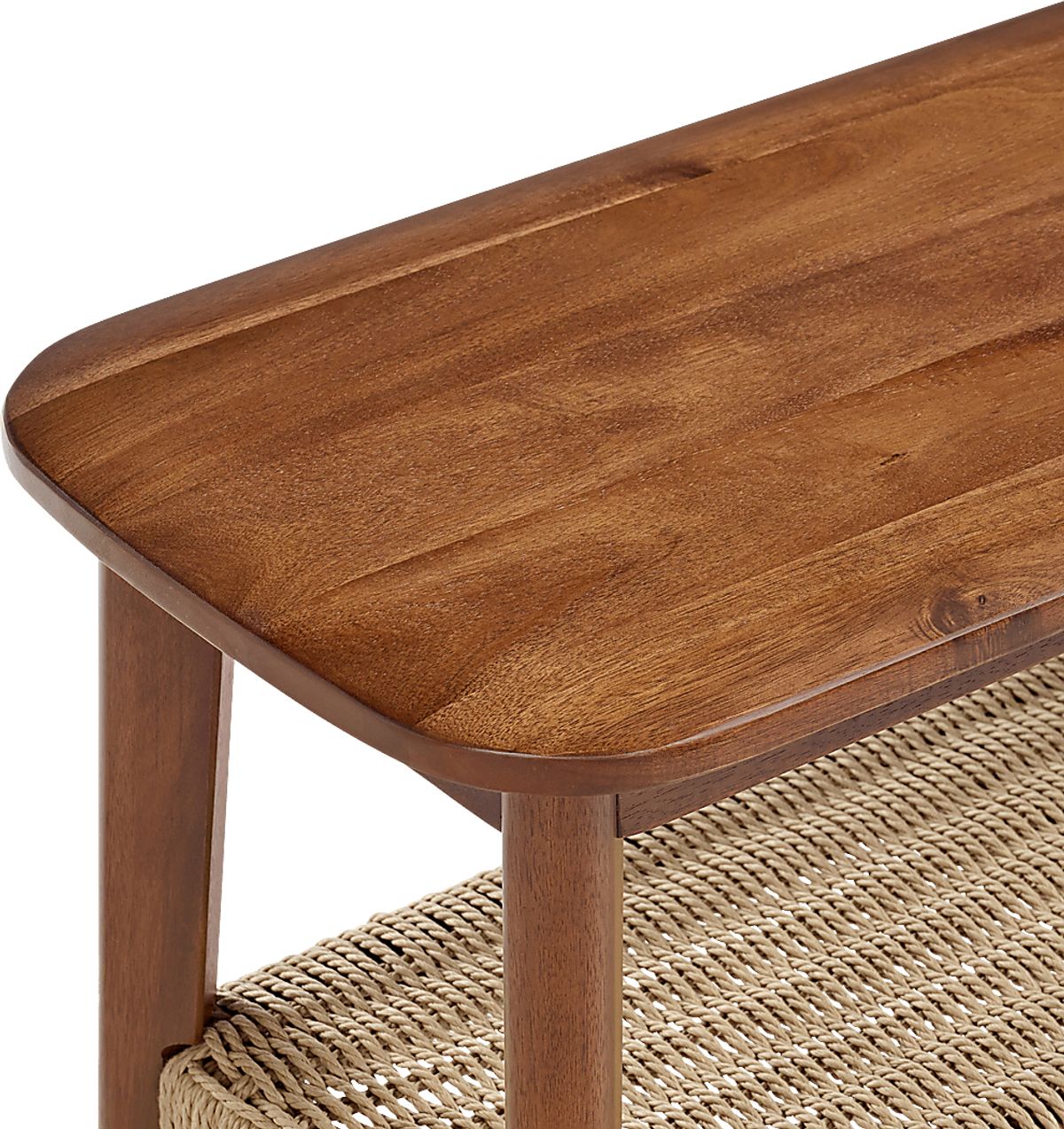 Aureli Chestnut Dark Wood Bench And Coat Hook Set | Rooms to Go