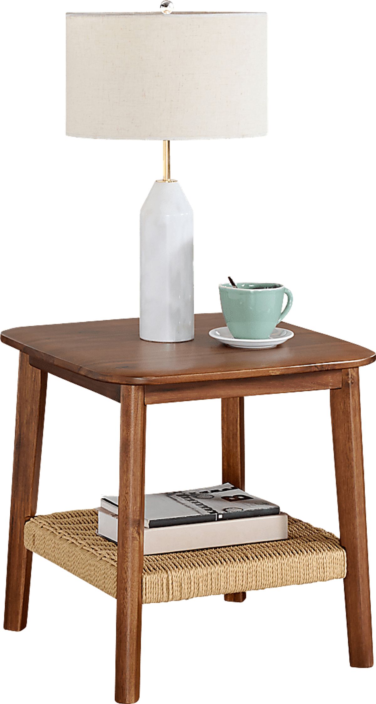 Aureli Chestnut Dark Wood End Table | Rooms to Go
