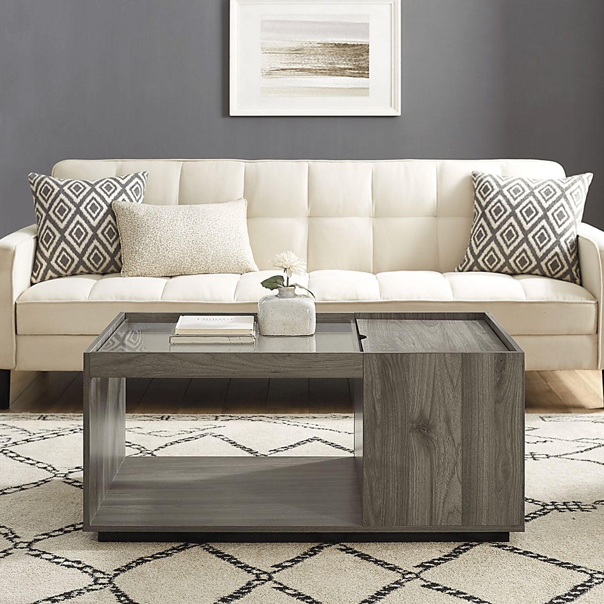 Austrina Gray Cocktail Table | Rooms to Go