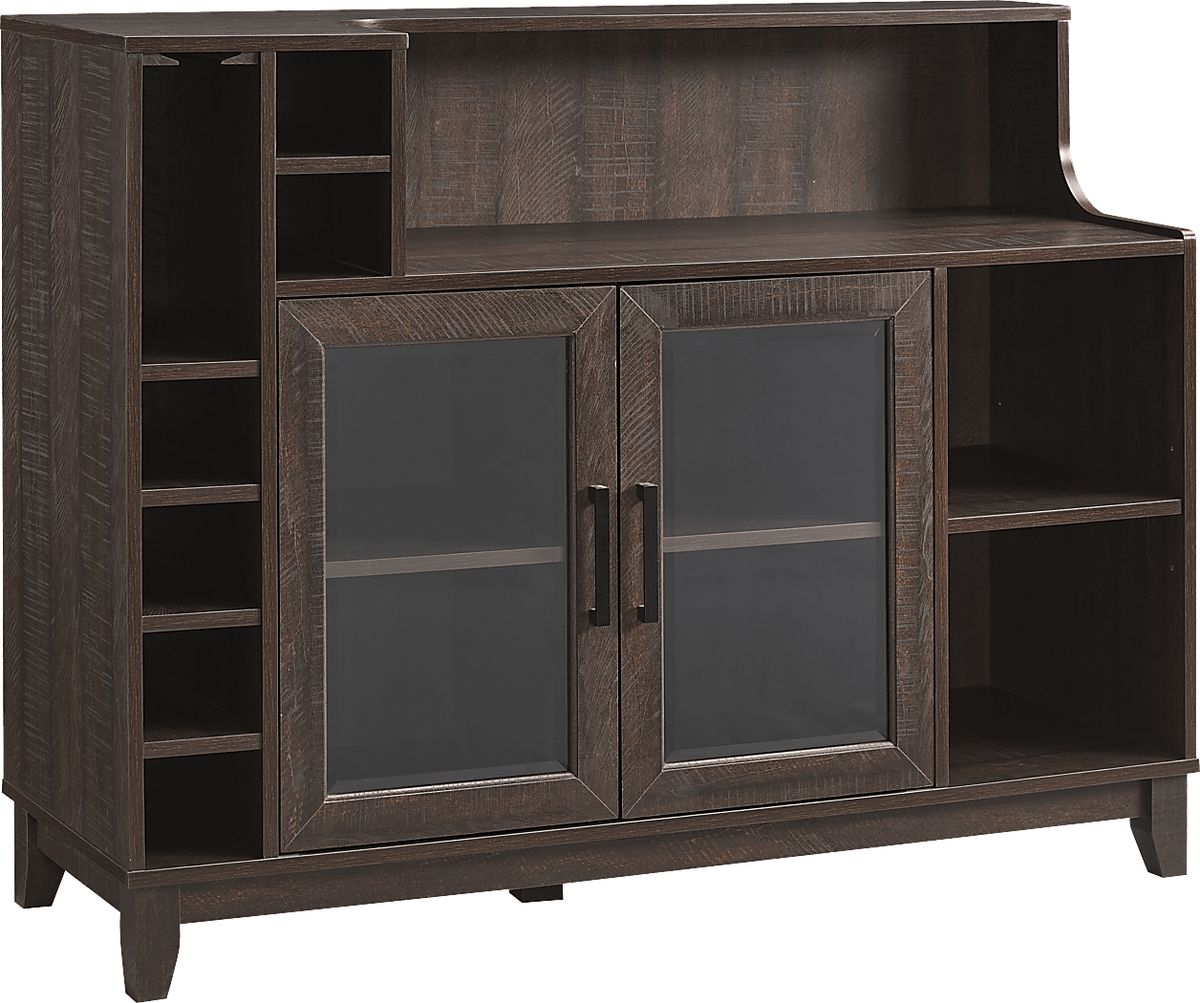 Auxier Brown Dark Wood Server | Rooms to Go
