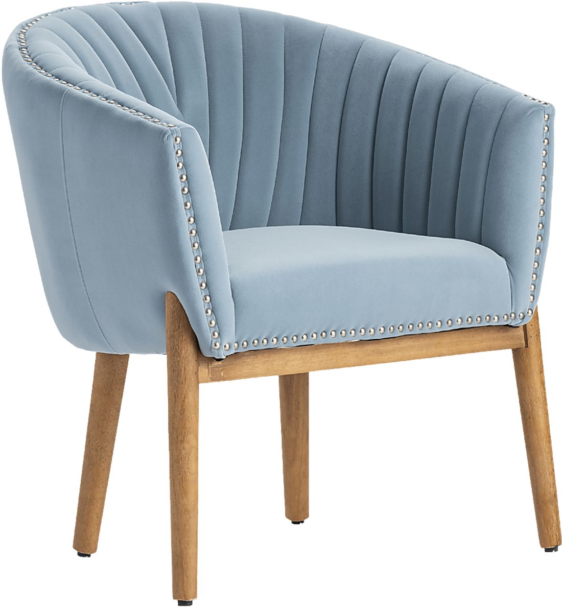 Avalyn Elle Blue Polyester Fabric Accent Chair - Rooms To Go