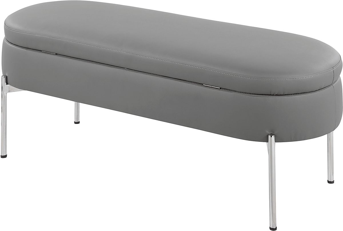 Avastele Gray Accent Bench | Rooms to Go