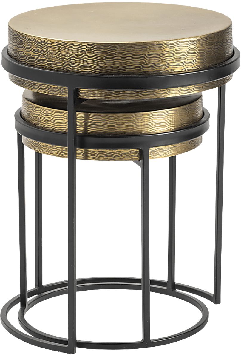 Avaview Gold Nesting Table, Set of 2 - Rooms To Go
