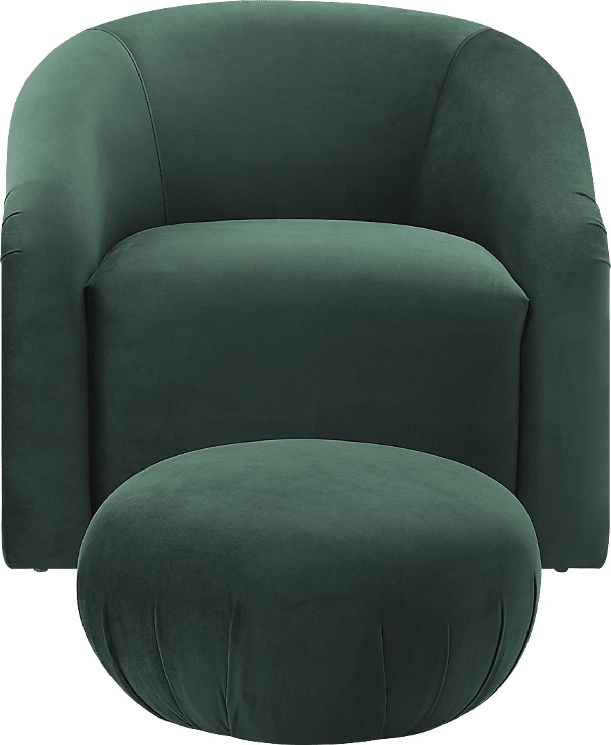 Avera Elle Green Velvet Plush Accent Chair | Rooms to Go