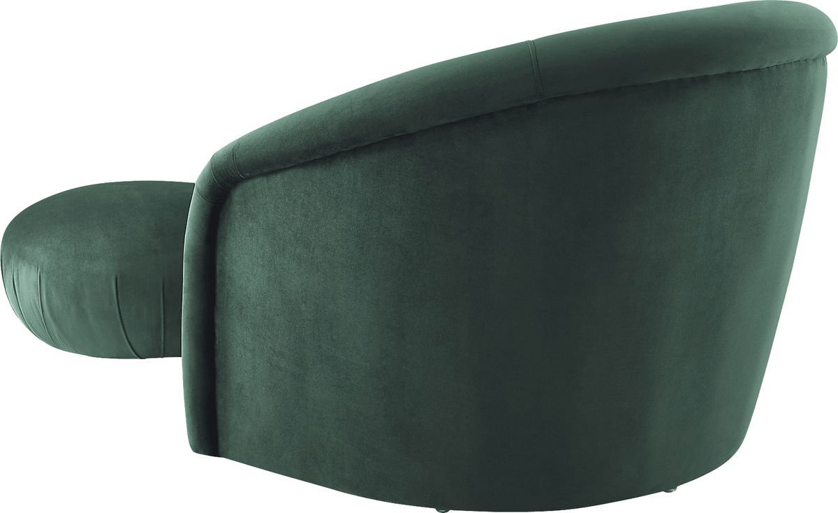 Avera Elle Green Velvet Plush Accent Chair | Rooms to Go
