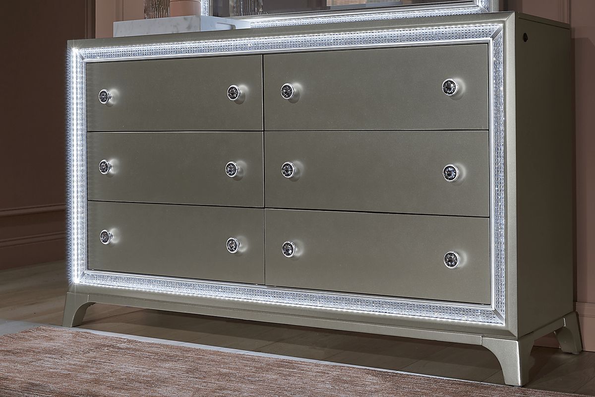 Avery Silver Gray Dresser | Rooms to Go