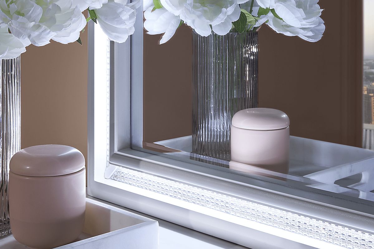 Avery 5 Pc White Colors,White King Bedroom Set With Dresser, Mirror, 3 ...