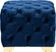 Avocet Blue Velvet Plush Ottoman - Rooms To Go