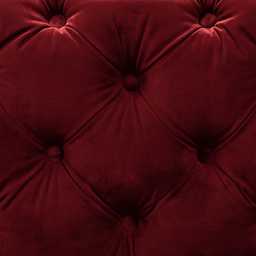 Avocet Burgundy Red Velvet Plush Ottoman | Rooms to Go