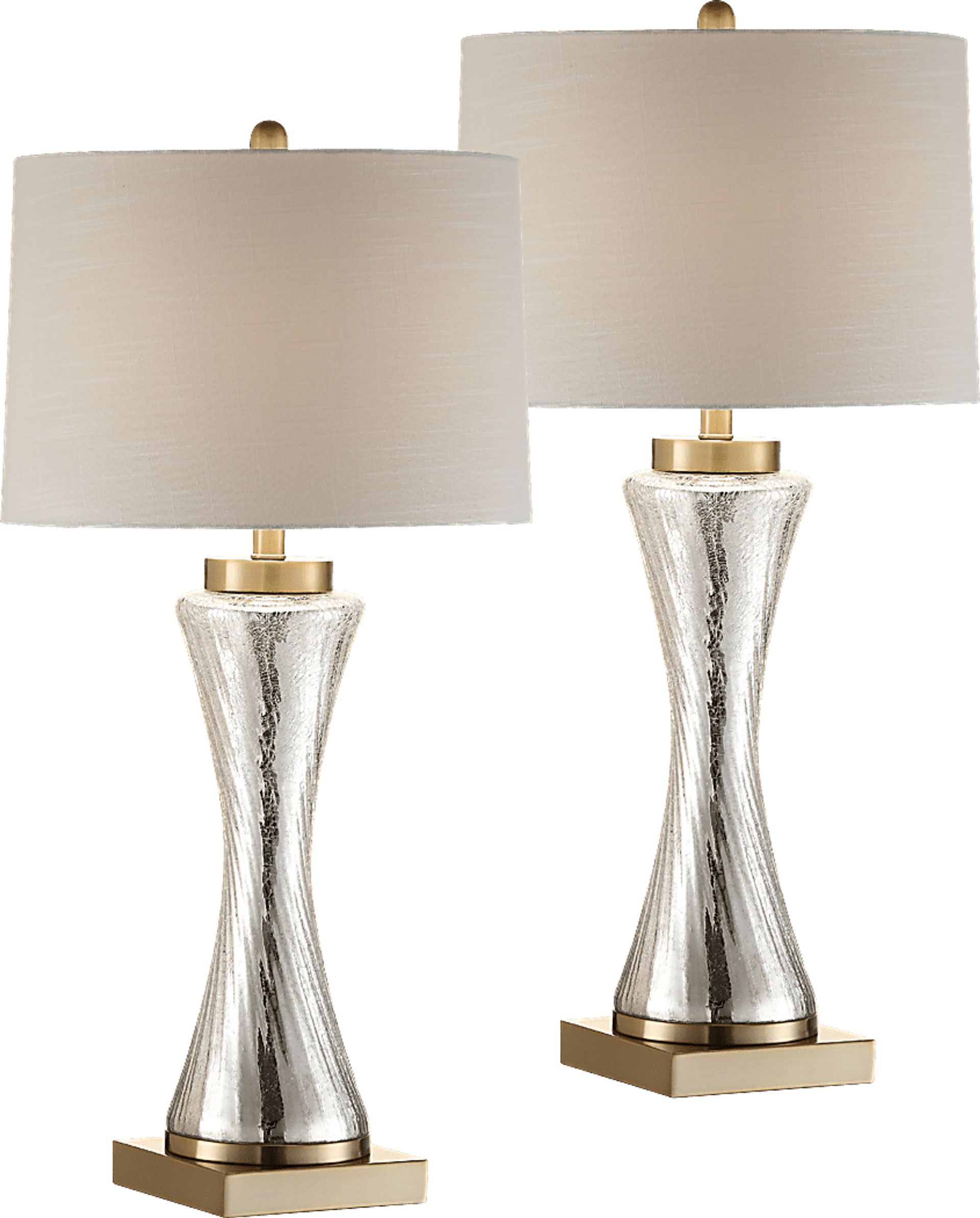 Avonbury Silver Gray Table Lamp, Set Of 2 | Rooms to Go